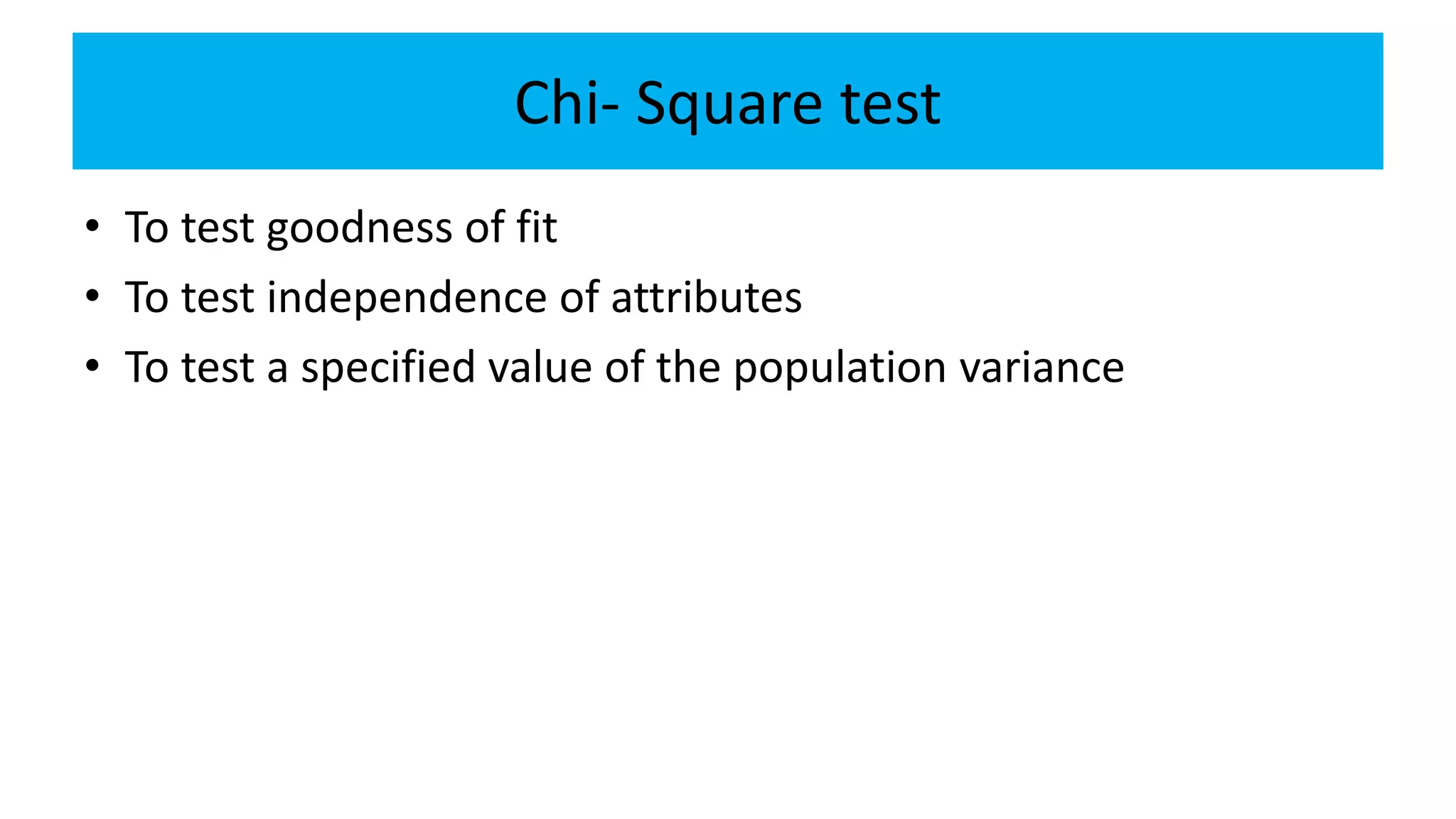 Testing of hypothesis - Chi-Square test | PPT | Free Download