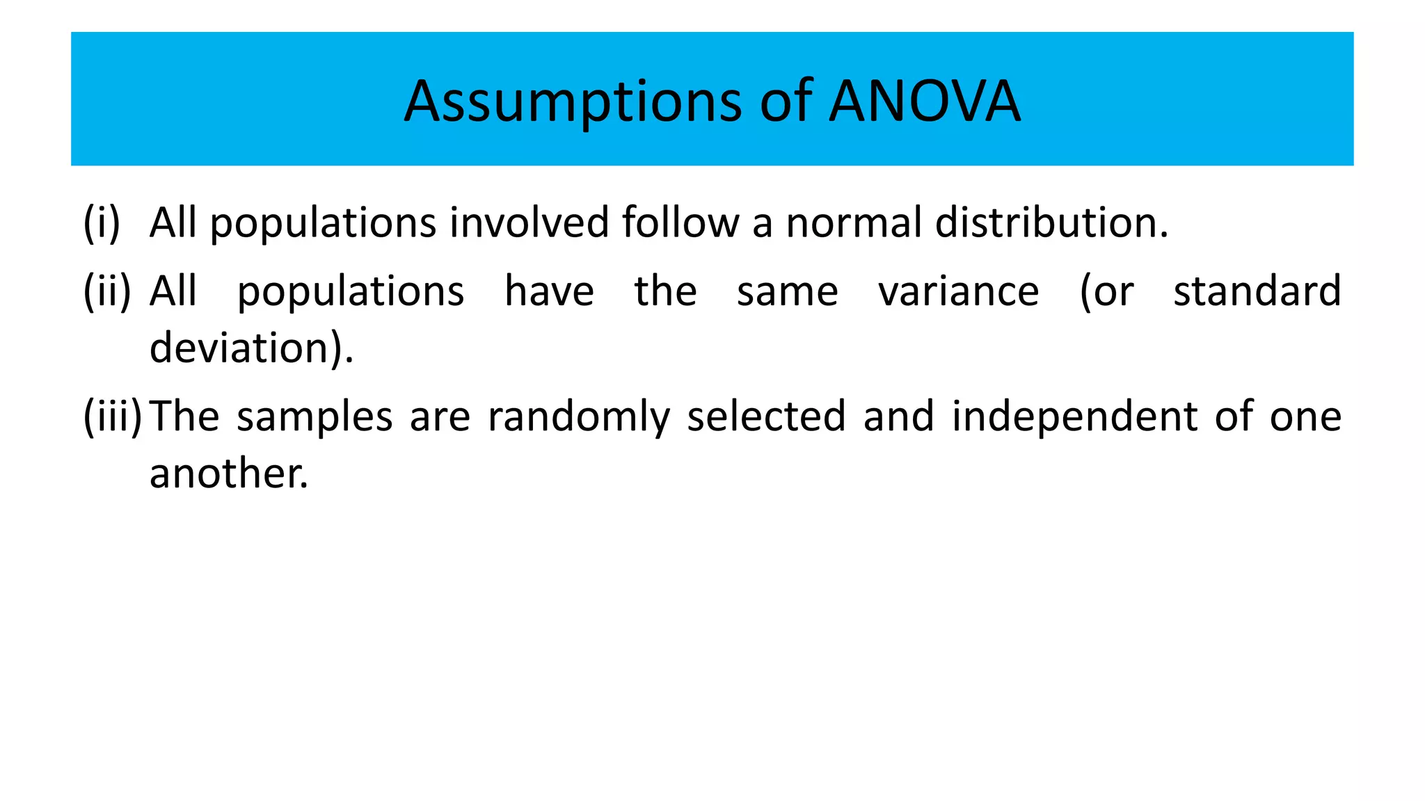 F test and ANOVA | PPTX