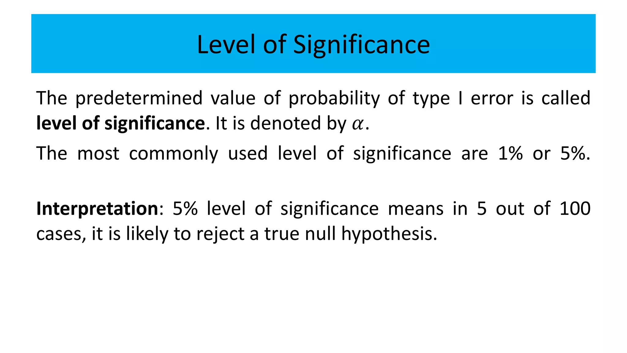 Testing of hypothesis - large sample test | PPTX