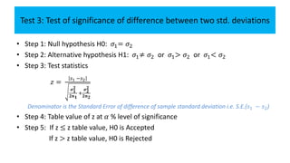 Testing of hypothesis - large sample test | PPTX