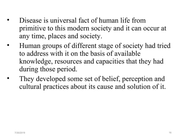 Health and diseases in different stages of human evolution | PPT ...