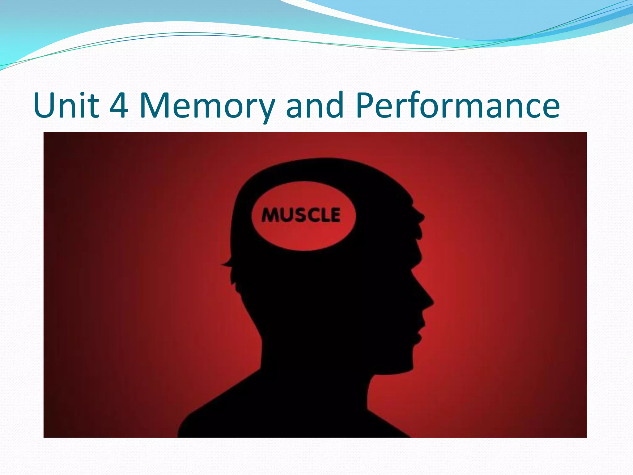 Unit 4 memory and performance | PPT