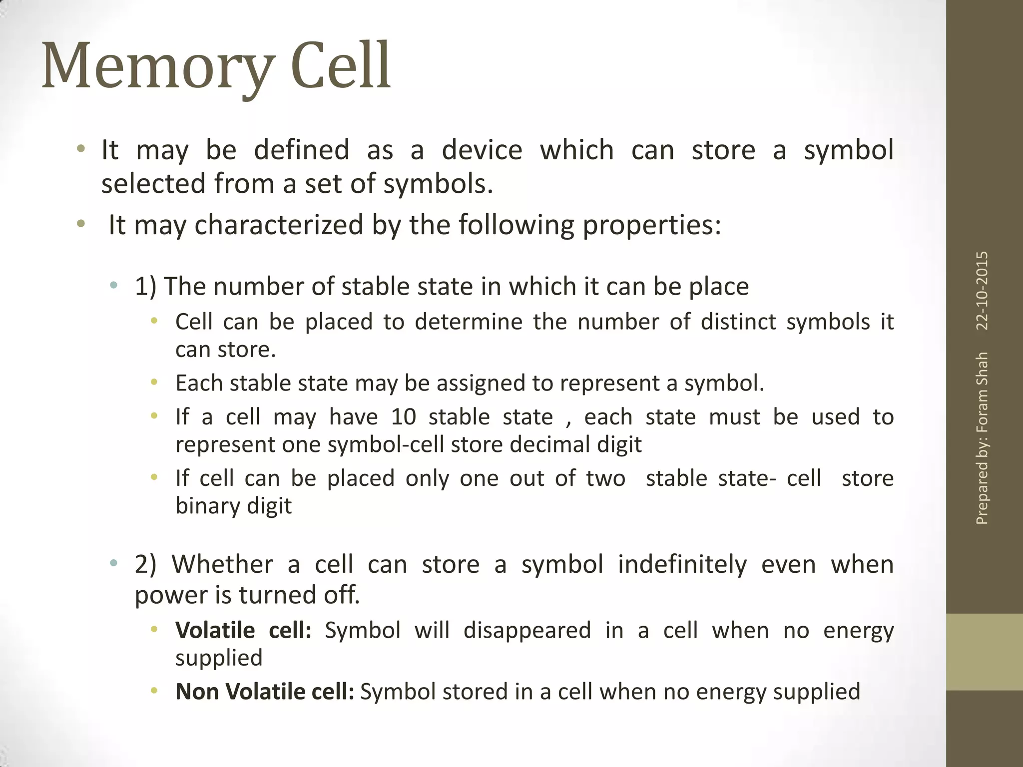 Memory Organization | Computer Fundamental and Organization | PPT