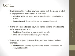 Memory Organization | Computer Fundamental and Organization | PPT