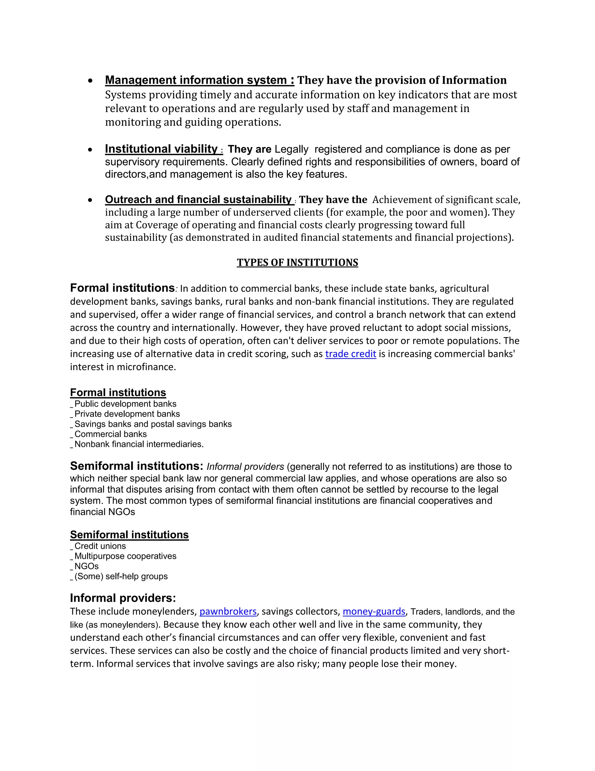 important attribute of good MFI | PDF