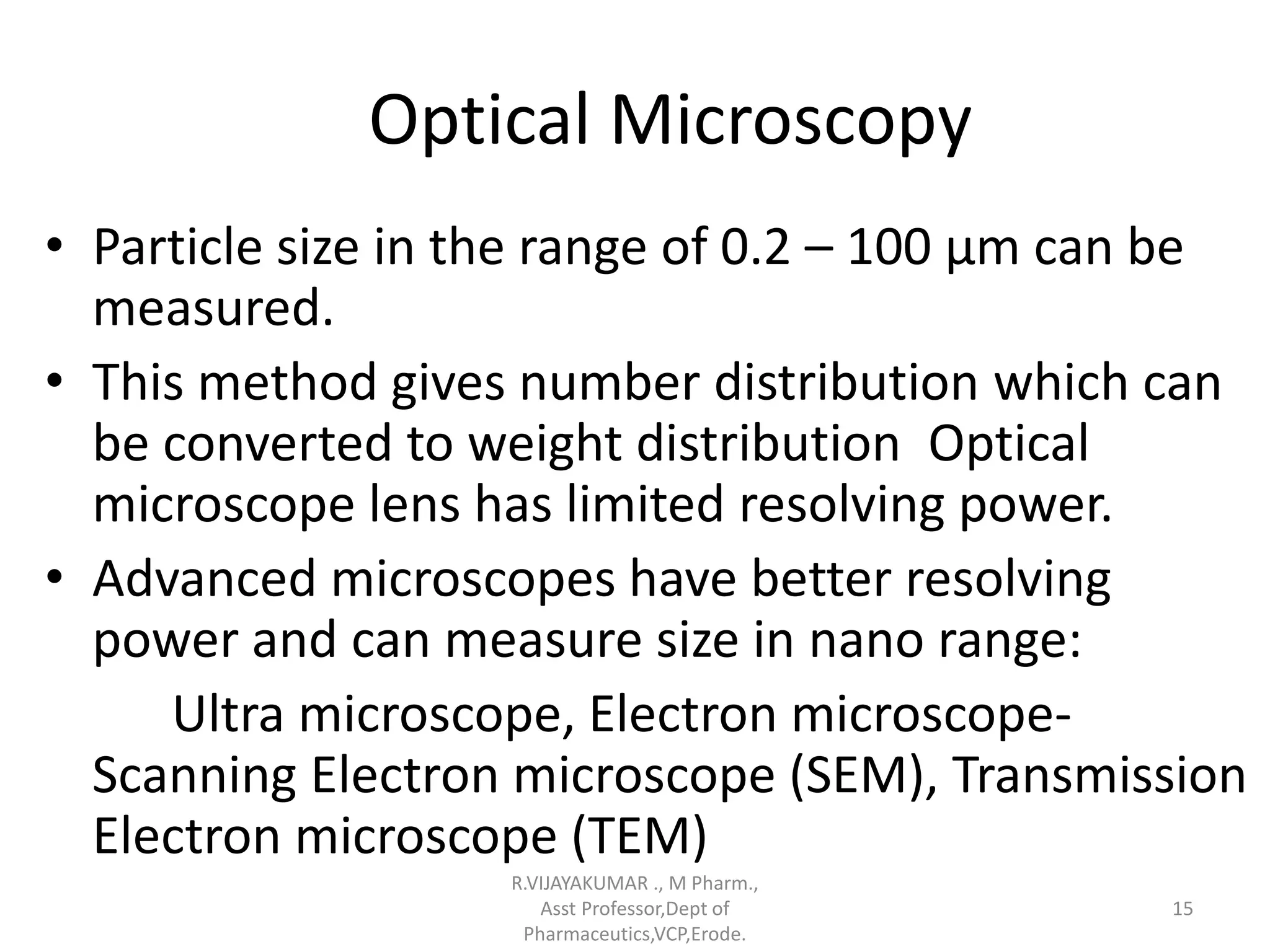 Micromeritics unit 4 physical pharmaceutics sem.4 b.pharm | PDF