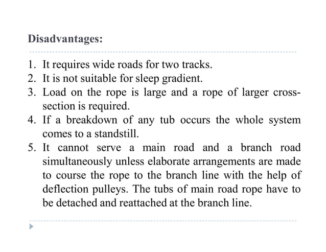 Haulage system in Mines | PDF | Rail Travel | Travel Type