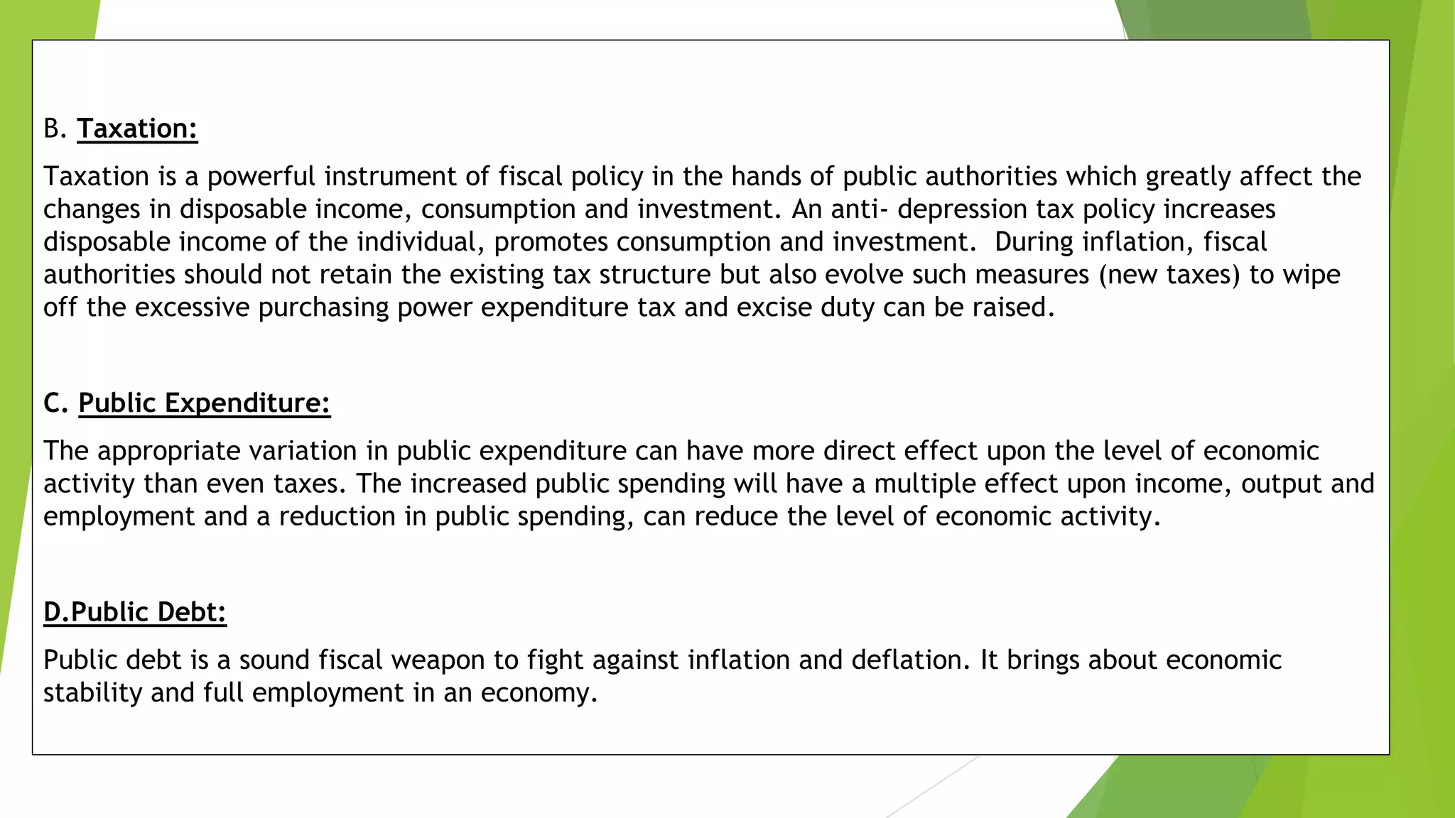 Monetary policy and fiscal policy | PPTX