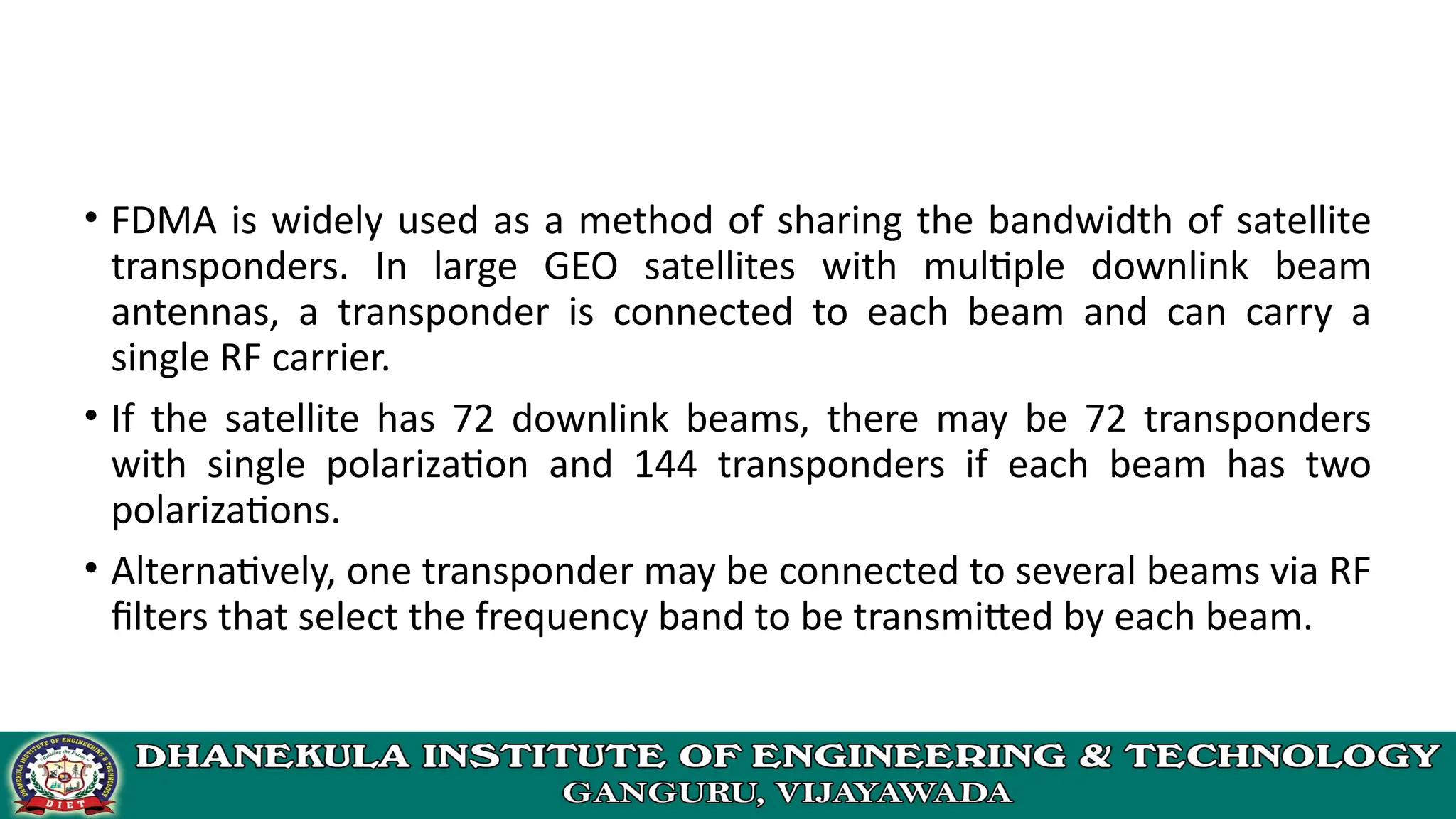 Unit 4 Multiple Access.ppt presentation for Satellite communication | PPT