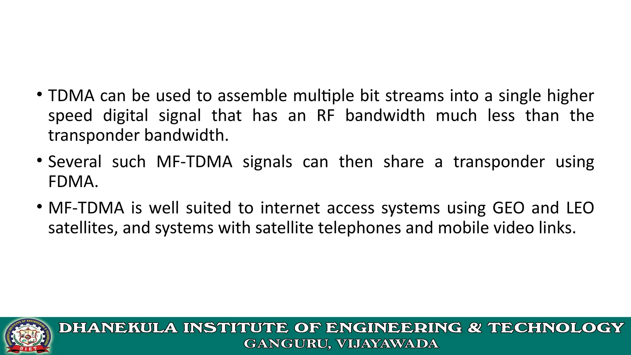 Unit 4 Multiple Access.ppt presentation for Satellite communication | PPT