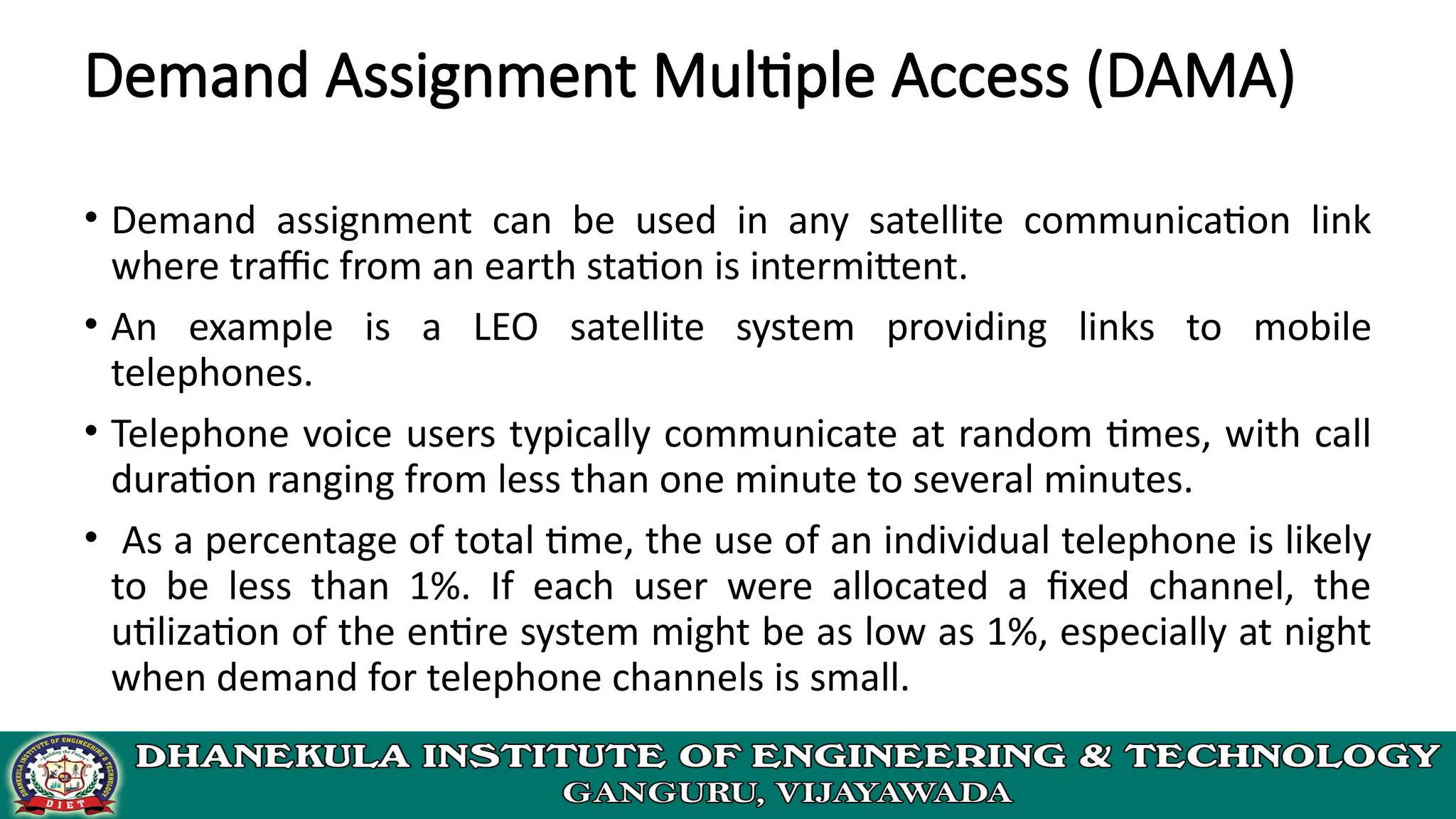 Unit 4 Multiple Access.ppt presentation for Satellite communication | PPT