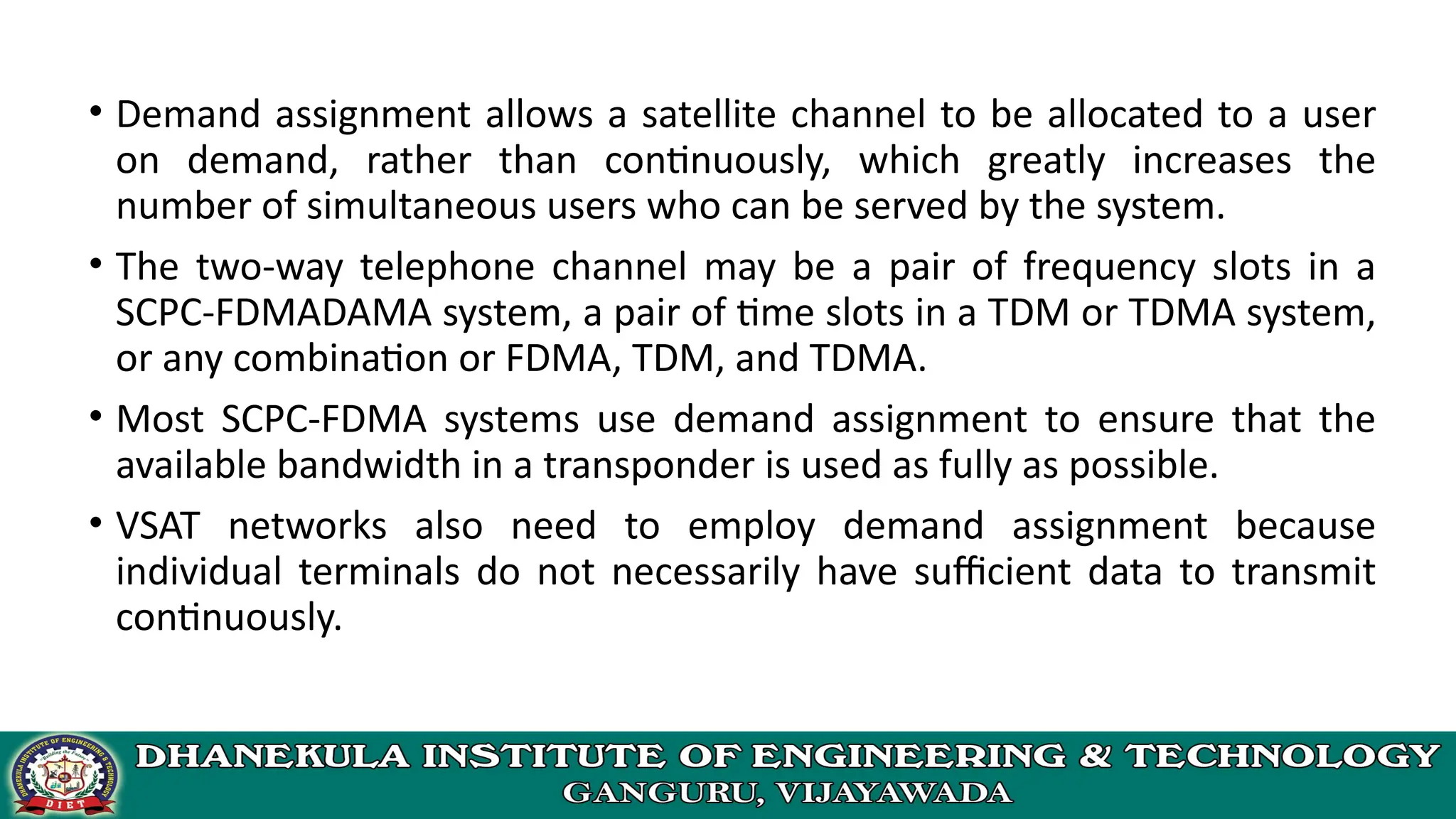 Unit 4 Multiple Access.ppt presentation for Satellite communication | PPT