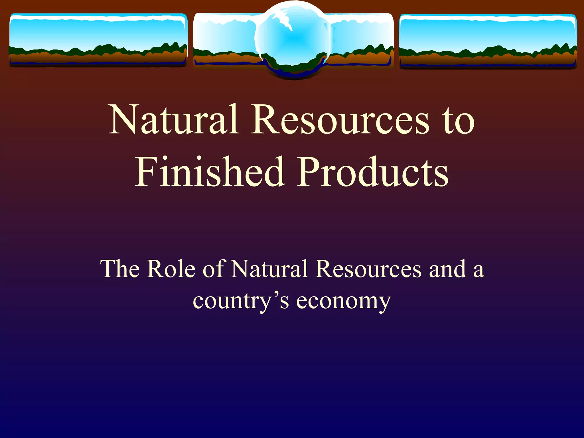 Unit 4 Natural Resources | PPT