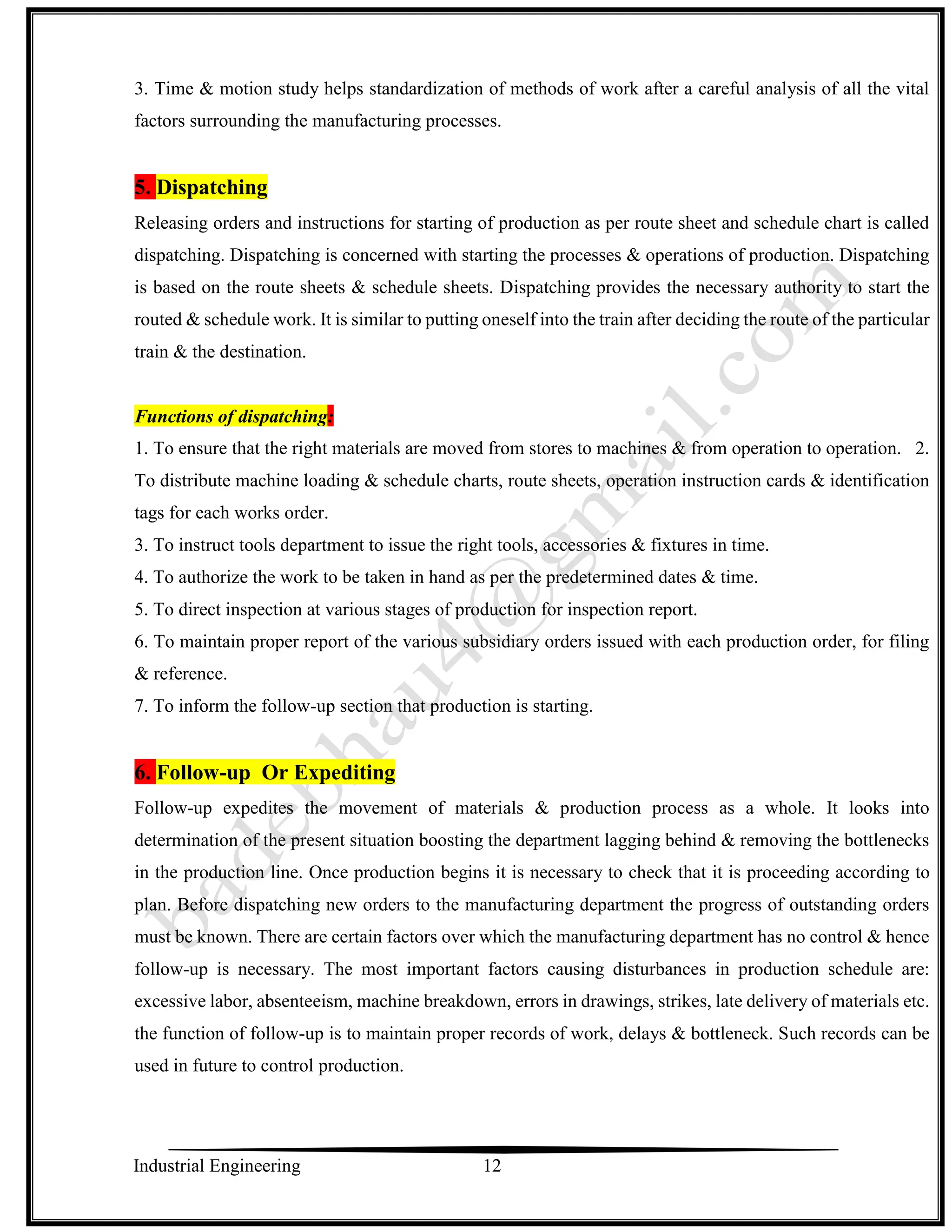 Industrial Engineering unit 4.Production planning and control Notes by ...