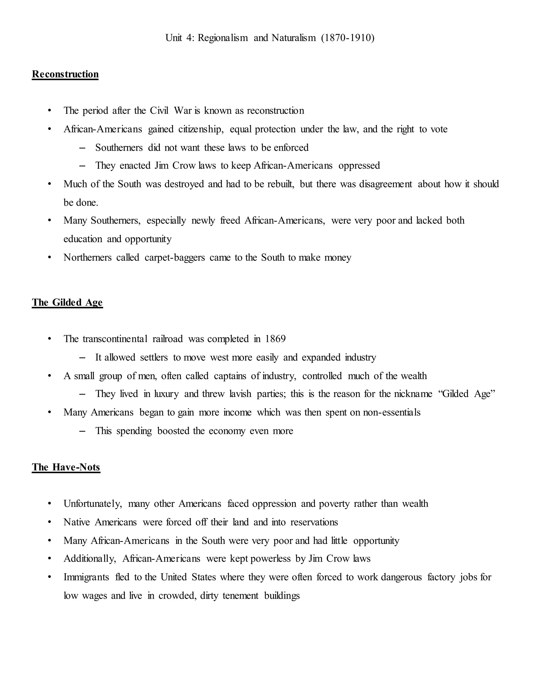 Unit 4 note handout (no blanks) | DOCX