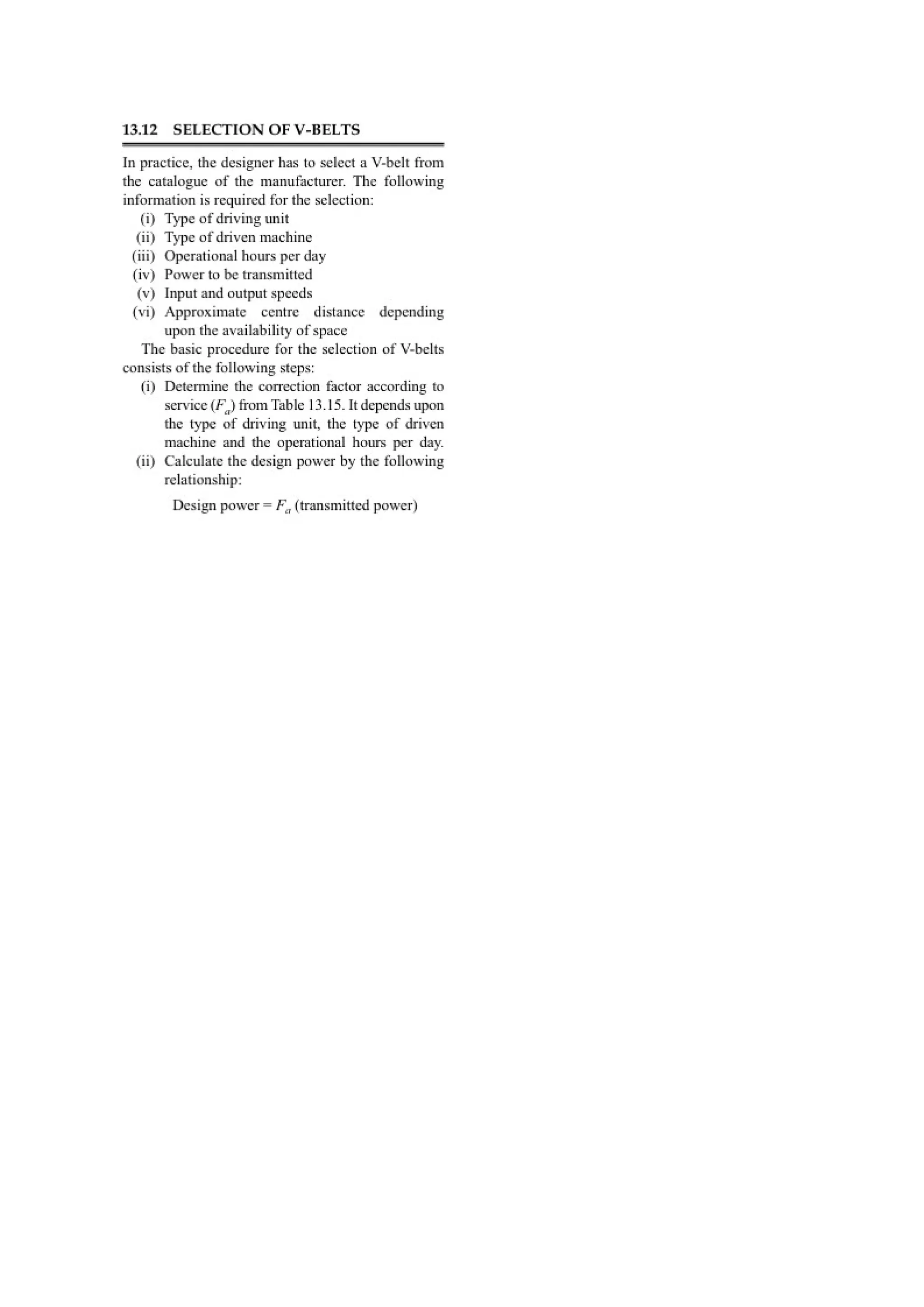 WEAR STRENGTH OF GEAR TOOTH , helical gears and belt with selection | DOCX