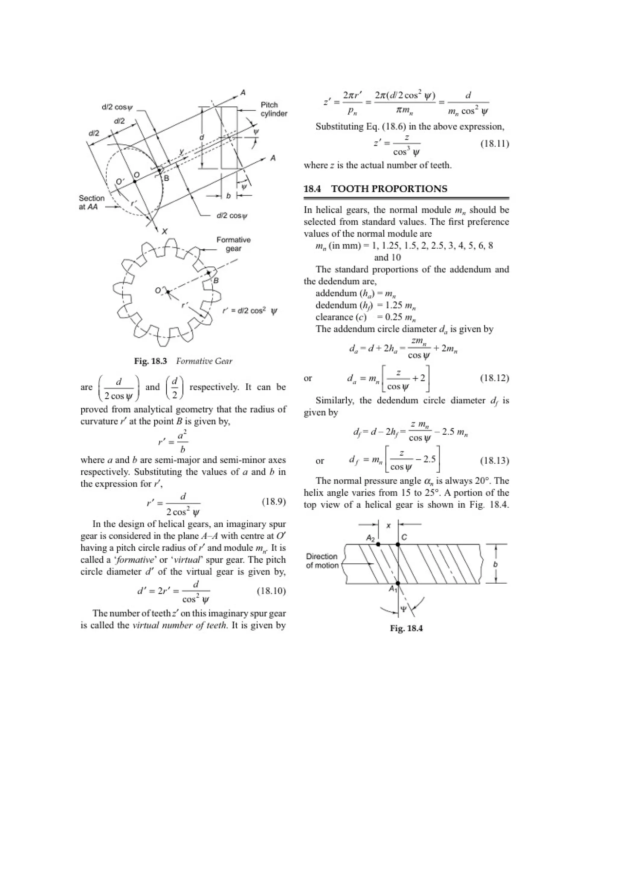 WEAR STRENGTH OF GEAR TOOTH , helical gears and belt with selection | DOCX