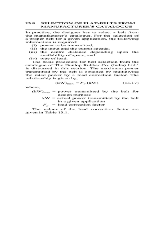 WEAR STRENGTH OF GEAR TOOTH , helical gears and belt with selection | DOCX