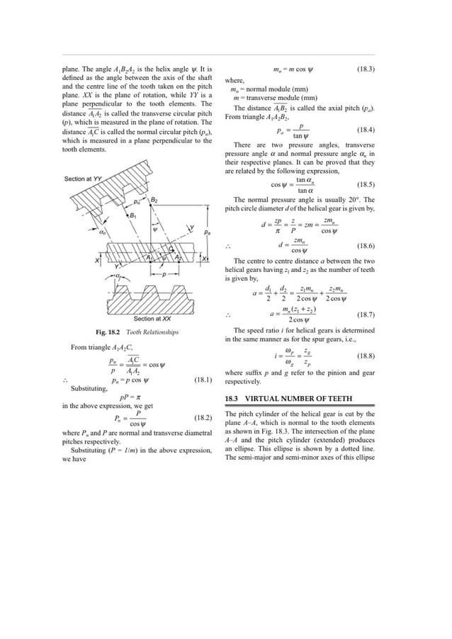 WEAR STRENGTH OF GEAR TOOTH , helical gears and belt with selection | DOCX