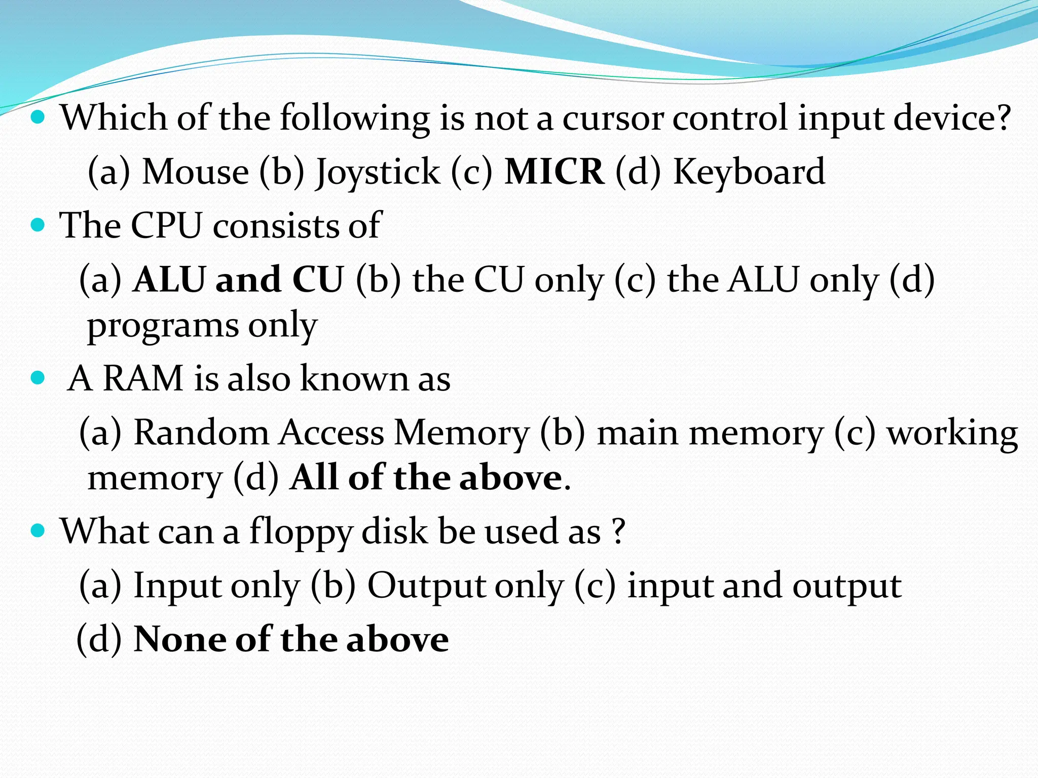 CAD CAM Objective Questions & Multiple drawing environment | PPT