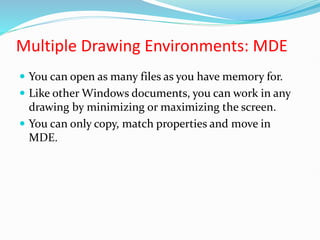 CAD CAM Objective Questions & Multiple drawing environment | PPT