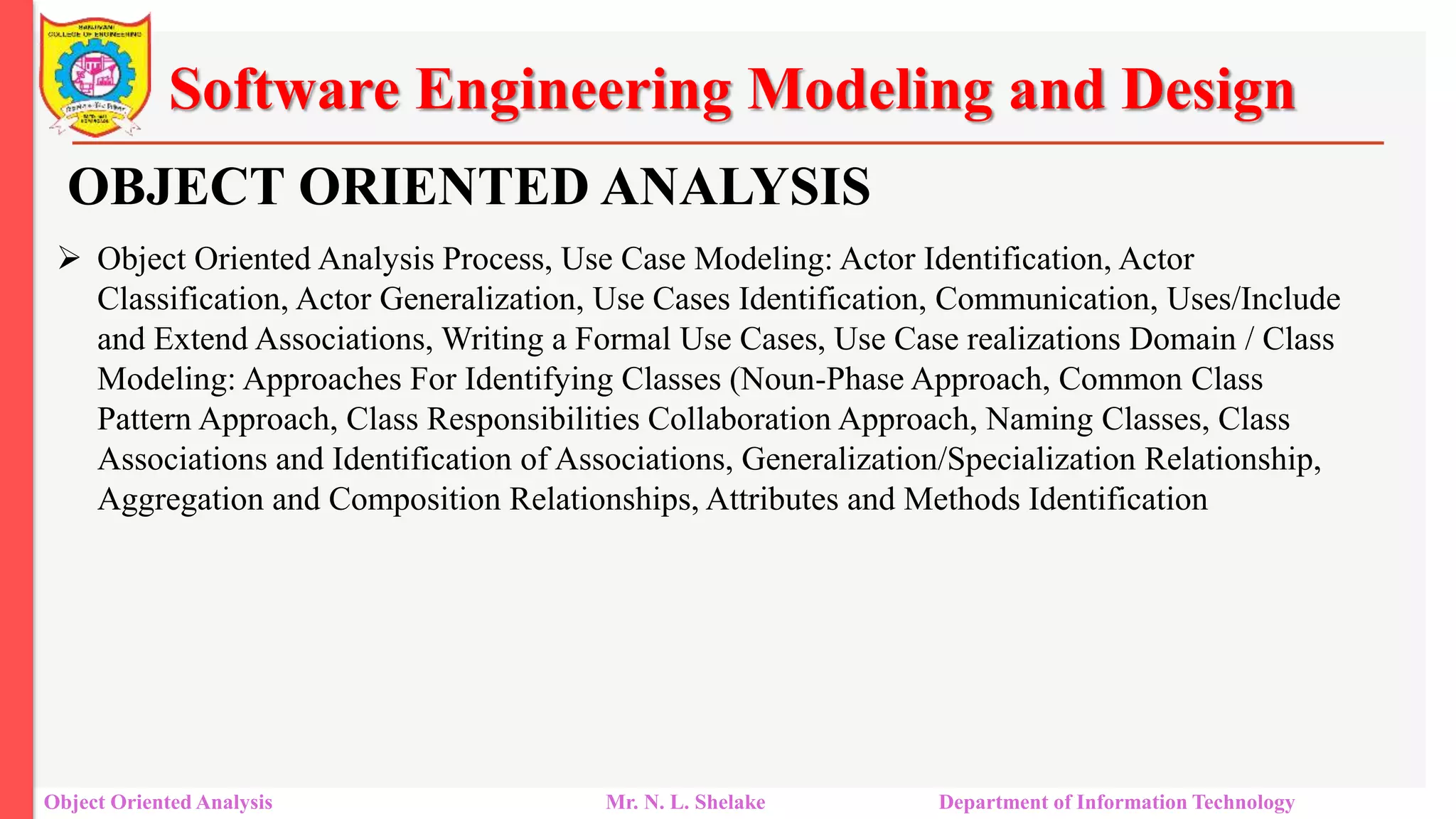 Unit 4 Object Oriented Analysis Pptx
