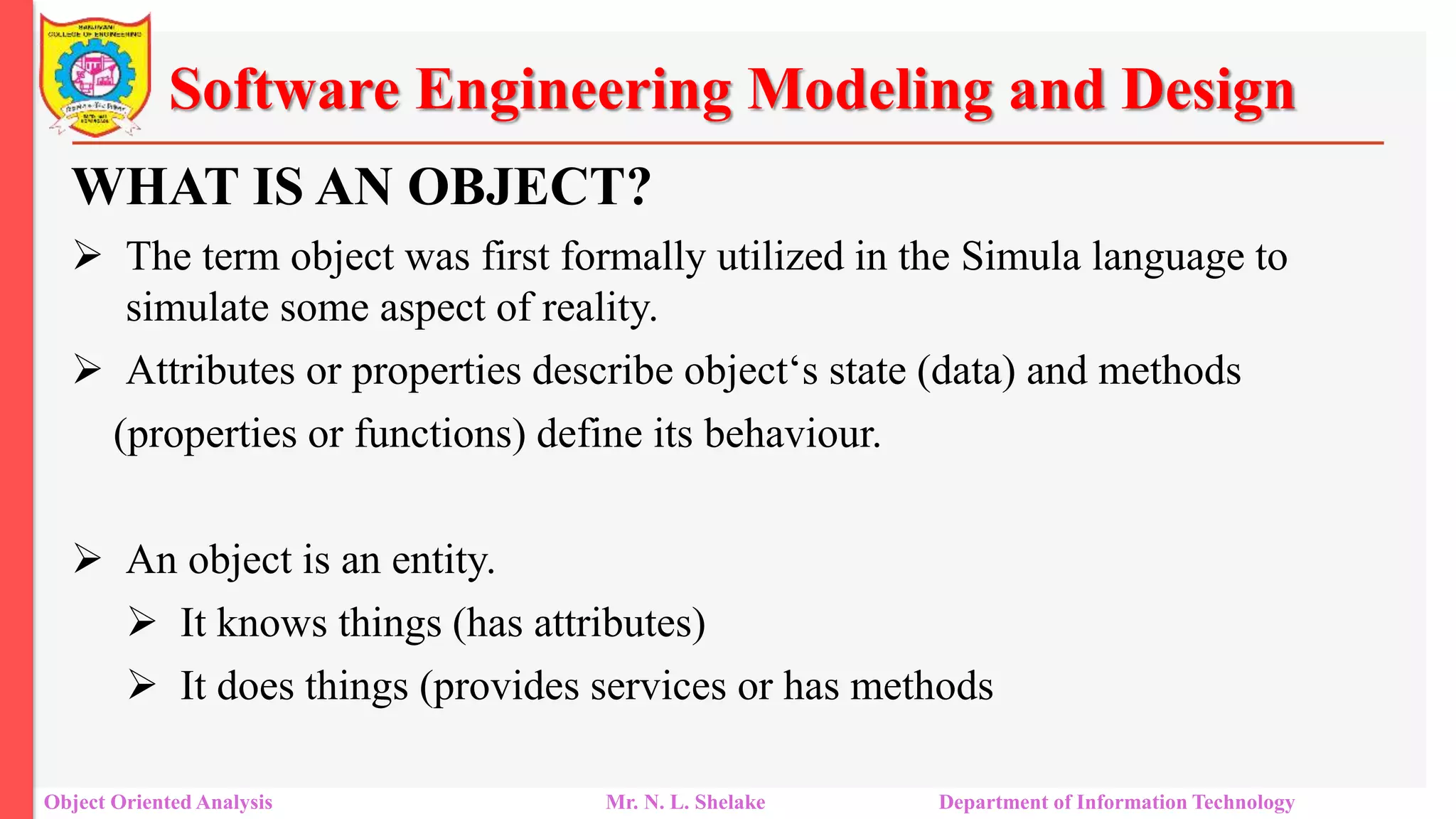 Unit 4 Object Oriented Analysis Pptx