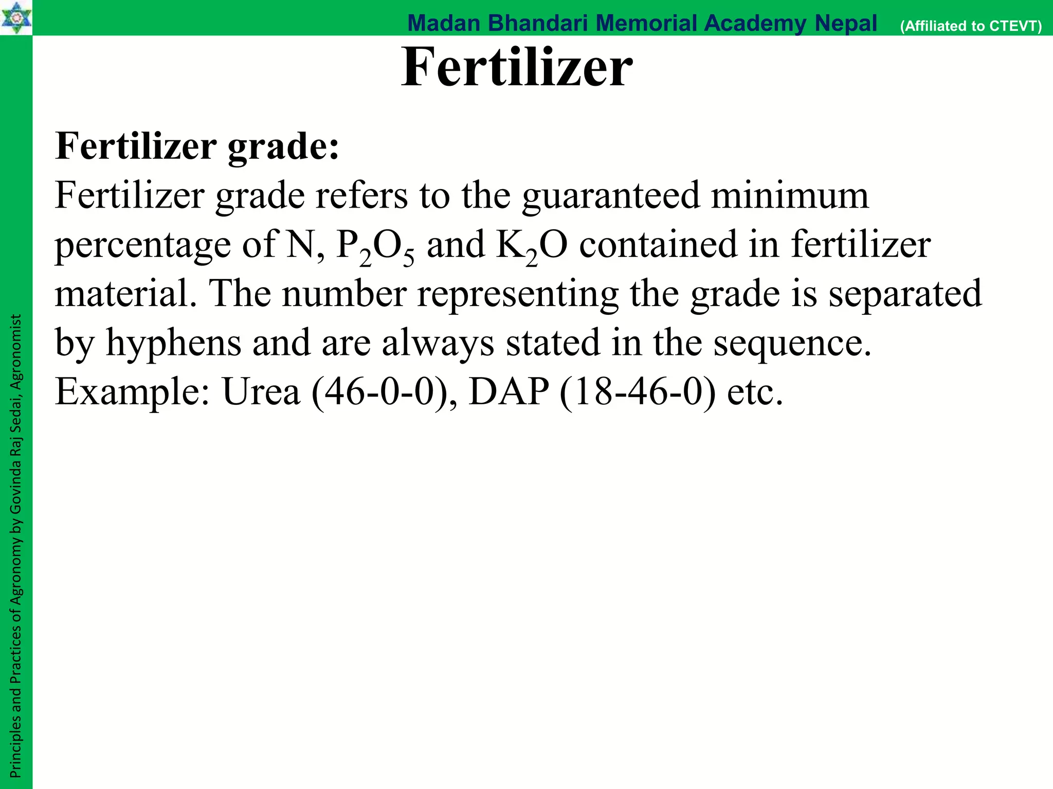 Unit 4 Organic Manures and fertilizer definition and its types.pptx