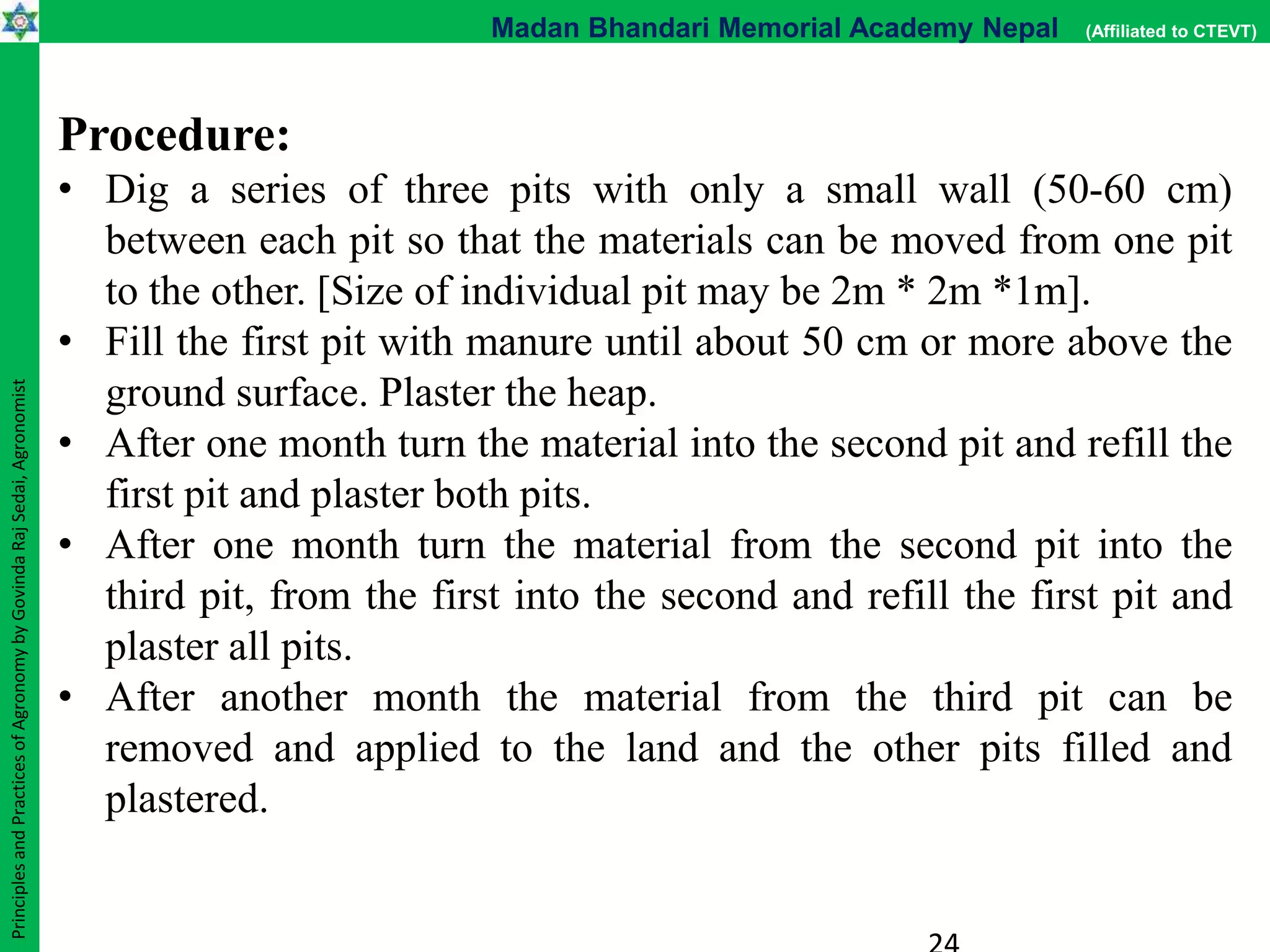 Unit 4 Organic Manures and fertilizer definition and its types.pptx