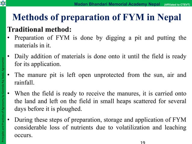 Unit 4 Organic Manures and fertilizer definition and its types.pptx