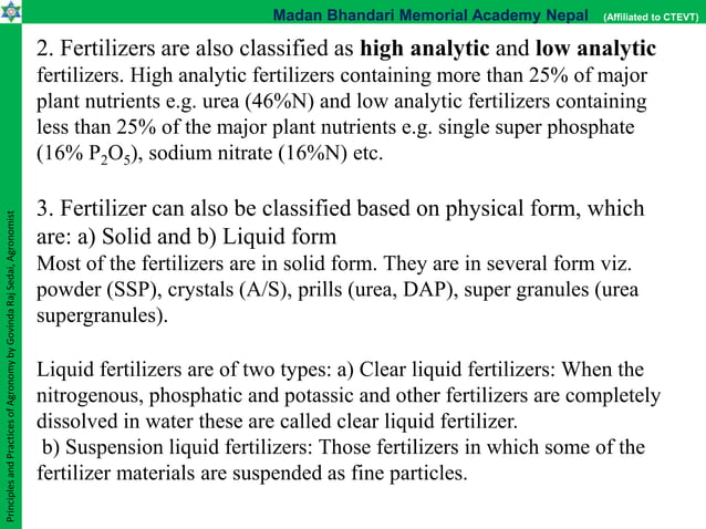 Unit 4 Organic Manures and fertilizer definition and its types.pptx