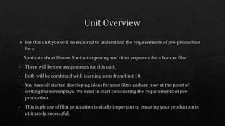 Unit 4 overview learning aim A | PPT