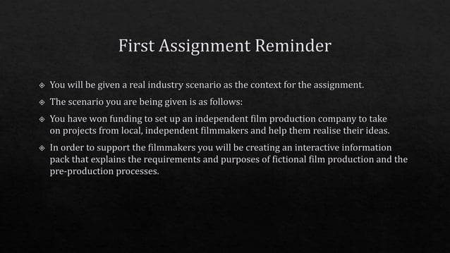 Unit 4: Pre-Production Portfolio | PPT