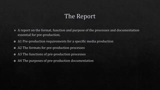 Unit 4: Pre-Production Portfolio | PPT