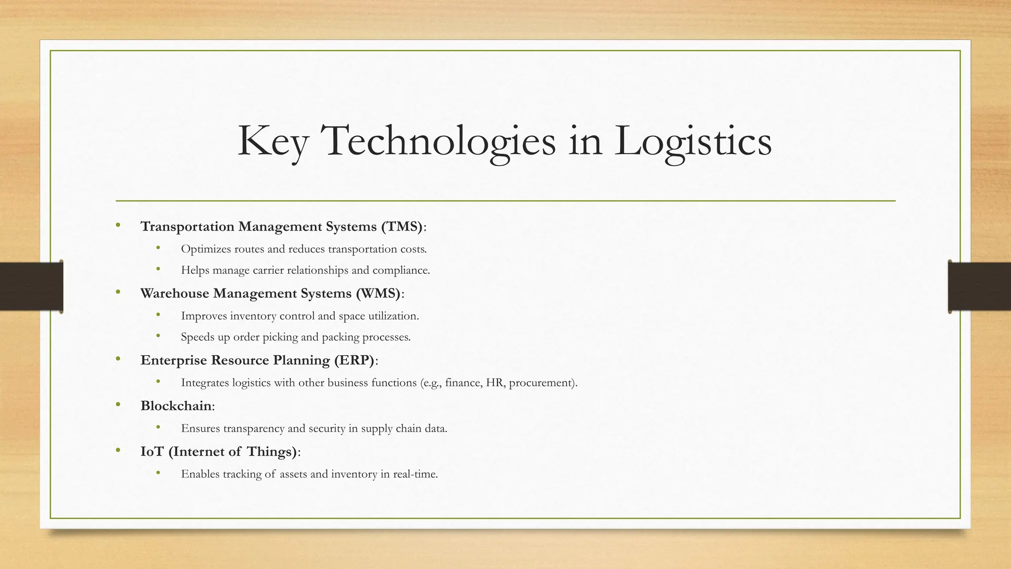 Logistics in supply chain management with linking of logistics | PPTX