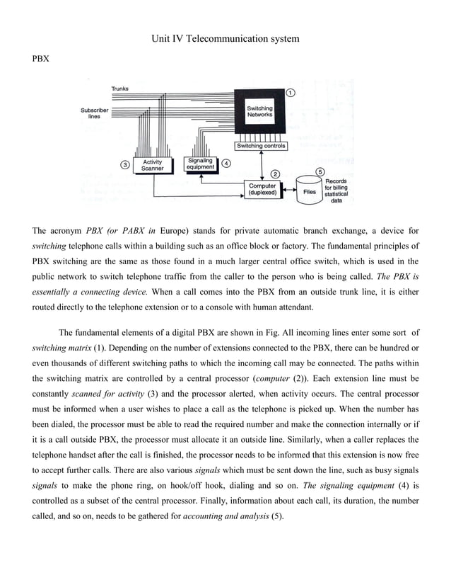 telecommunication system | PDF