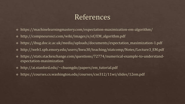 Unit 4 Statistical Learning Methods: EM algorithm | PPTX