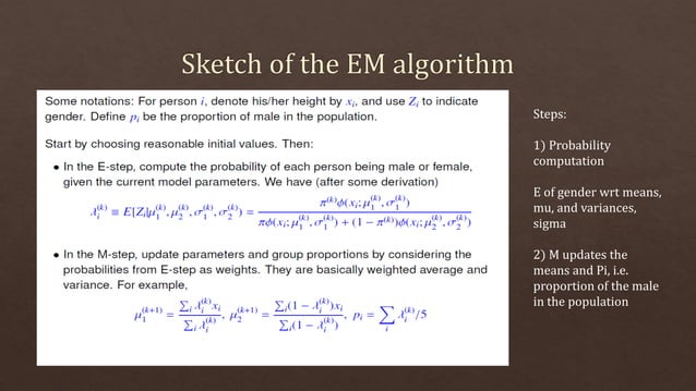 Unit 4 Statistical Learning Methods: EM algorithm | PPT