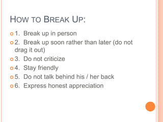 Unit 4 Breaking up | PPT