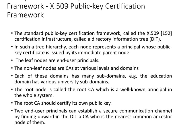 Unit 4 (Part II) - Authentication Framework for PKC.pptx