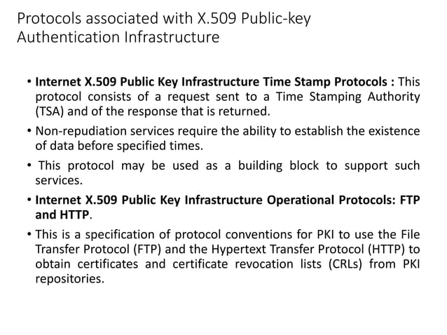 Unit 4 (Part II) - Authentication Framework for PKC.pptx