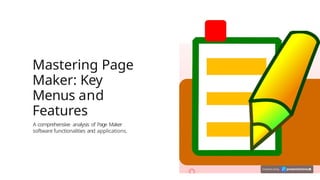 Unit 4 PC Package introduction to Pagemaker | PPTX | Desktop Publishing | Computer Software and ...