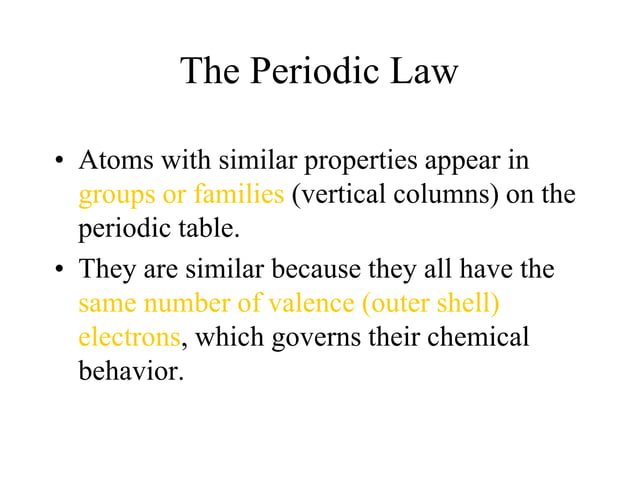Unit 4 Periodic Trends.ppt | Chemistry | Science