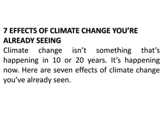 Trends, Network and Critical Thinking Unit 4 planetary networks climate ...
