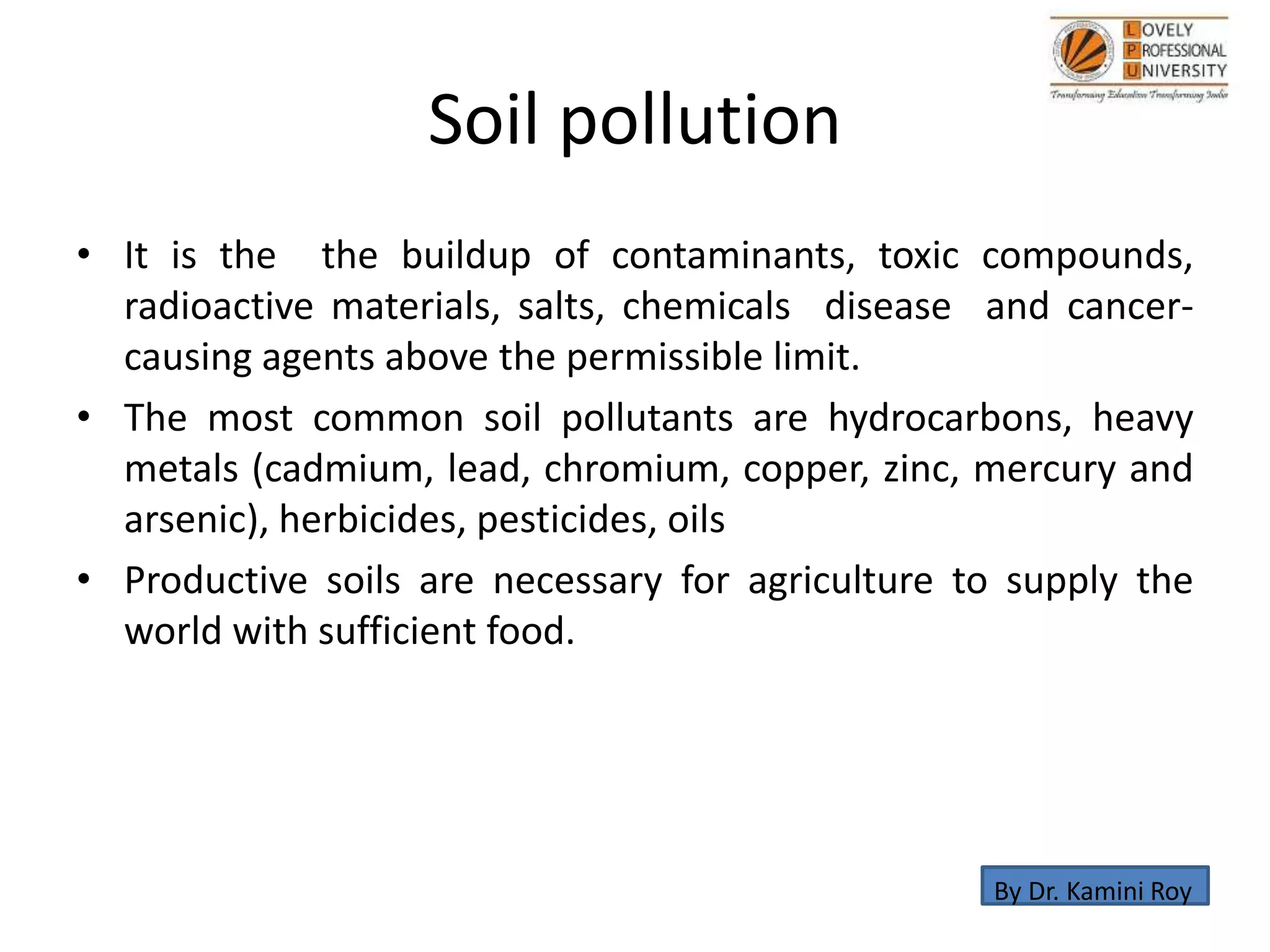 Unit 4 polluted soil and its remediation sol220 | PPTX