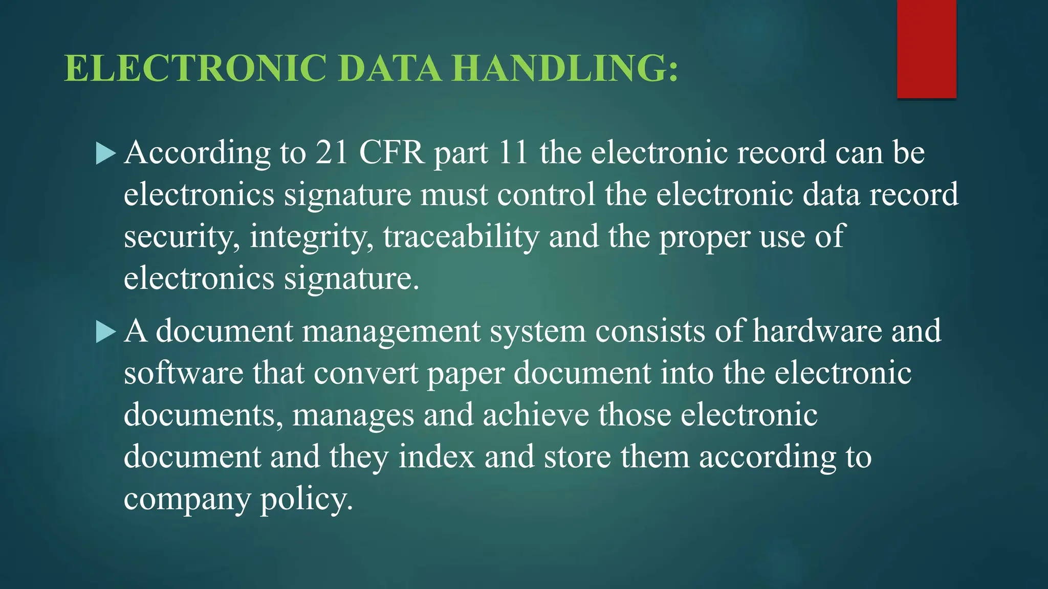 Documentation in pharmaceutical industry | PPTX