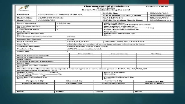 Documentation in pharmaceutical industry | PPTX | Pharmaceutical ...