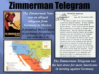 Zimmerman Telegram Map