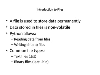 Unit 4 File Handling Python Programming.pptx