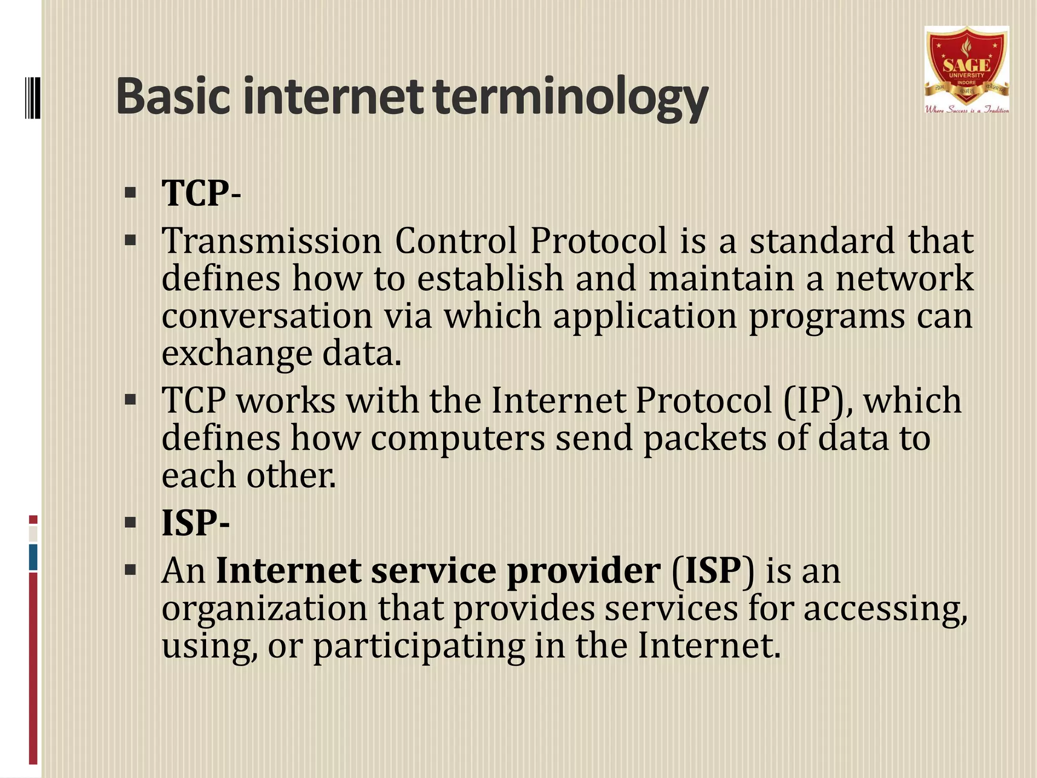 Unit4 ppt1 introduction to internet | PPT